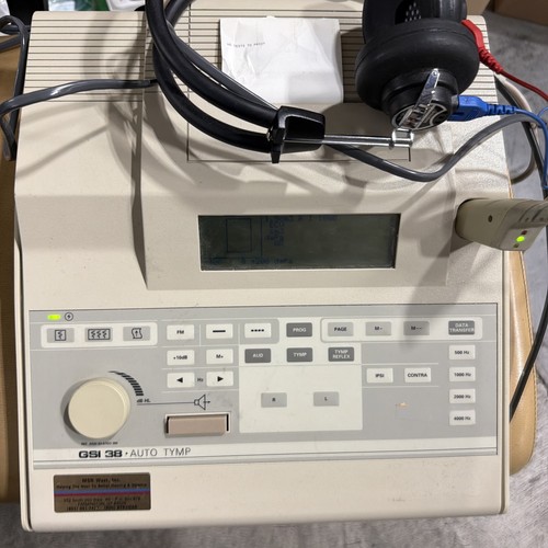 GSI 38 Auto Tymp Audiometer/Tympanometer | eBay