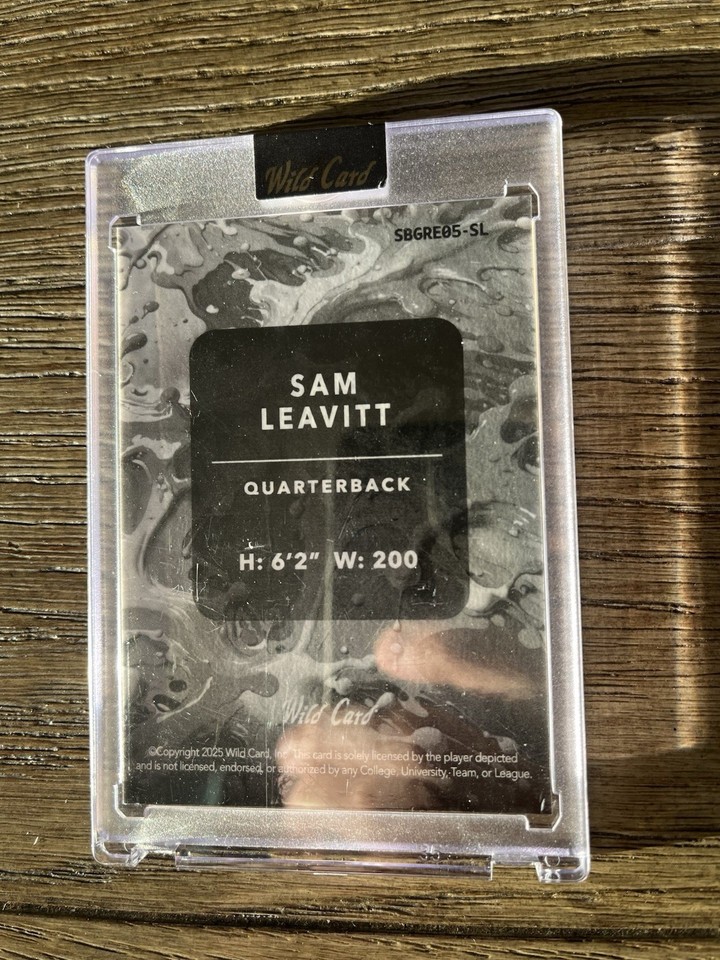 2025 Wild Card Splat Sam Leavitt 6/7 Oil Spill | eBay
