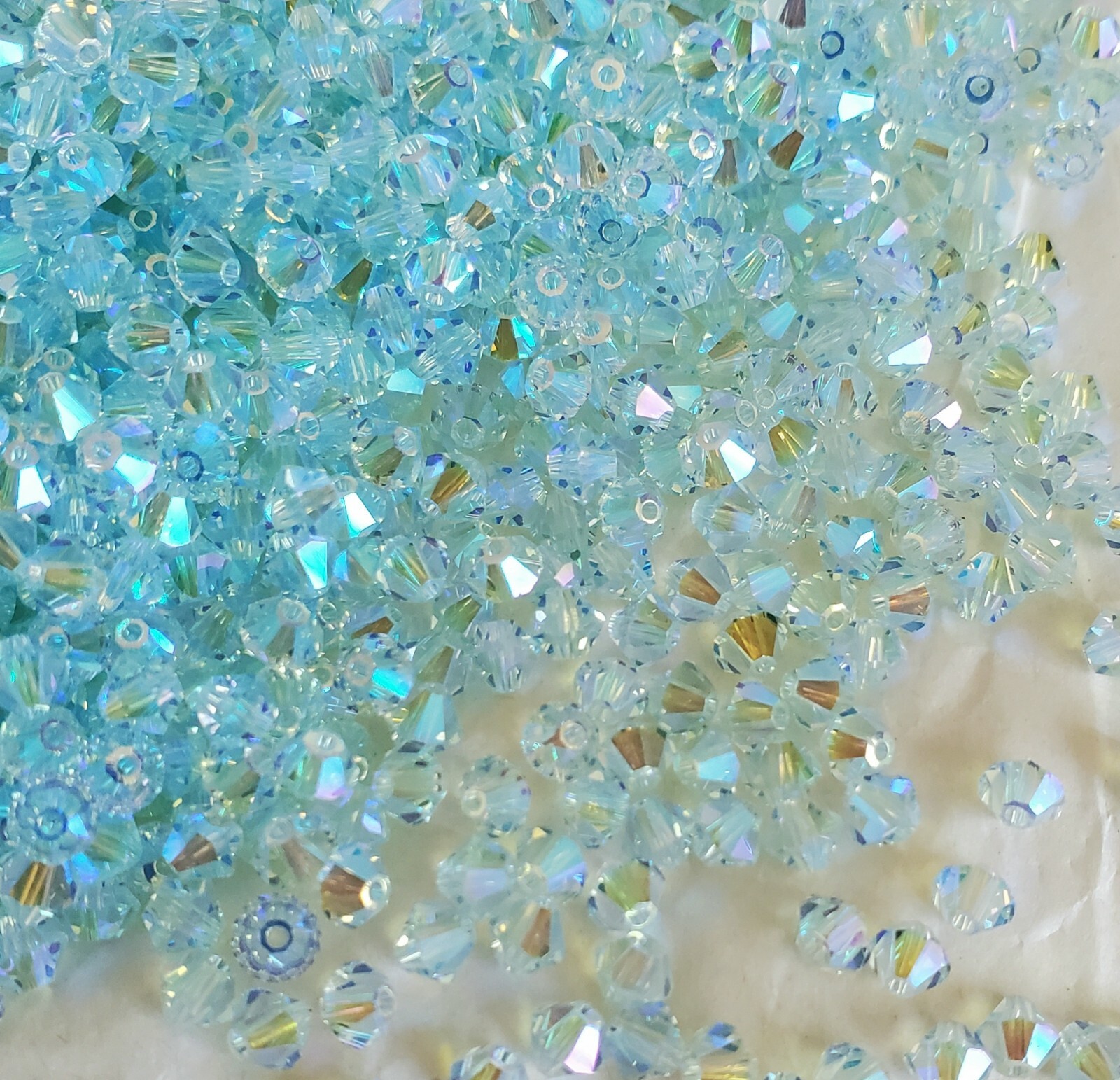 Swarovski 5301 4mm bicone beads, Light Azore AB2X (24pcs) | eBay