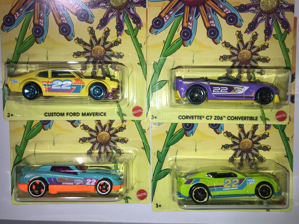 2022 Hot Wheels Spring Easter Diecast Car Assortment lot of 4 new V1405 ...