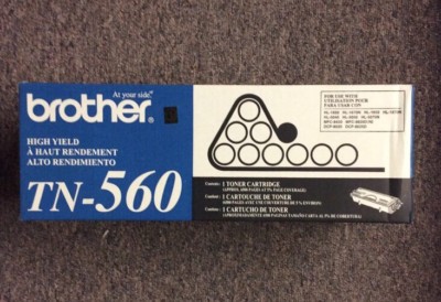 GENUINE BROTHER TN560 HIGH YIELD OEM INK TONER CARTRIDGE DCP-8020 8025D ...