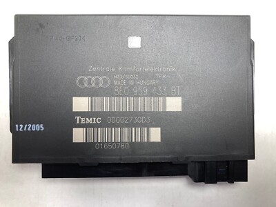 2006-2008 Audi A4 S4 Comfort Control Module CCM Anti Theft Locking ...