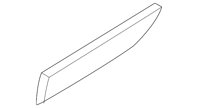 Porsche OEM 15-16 Macan Rear Door Body Side-lower Molding Trim Left ...