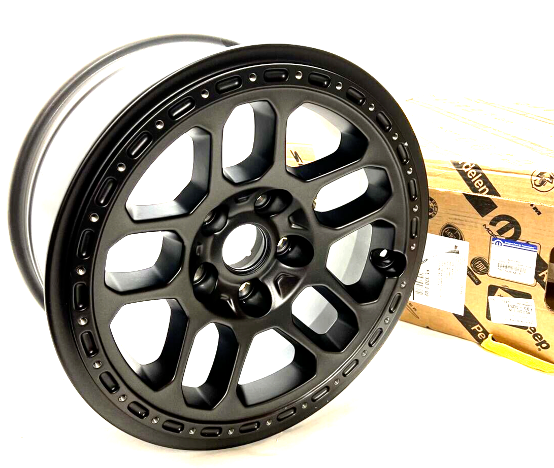 OEM Mopar Jeep Wrangler Rubicon Rim 2021-23 GENUINE 17" Rim 4755628AA ...