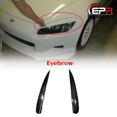 For Honda S2000 Carbon Fiber Eyebrow Eyelid 2pcs Trim stick cover | eBay