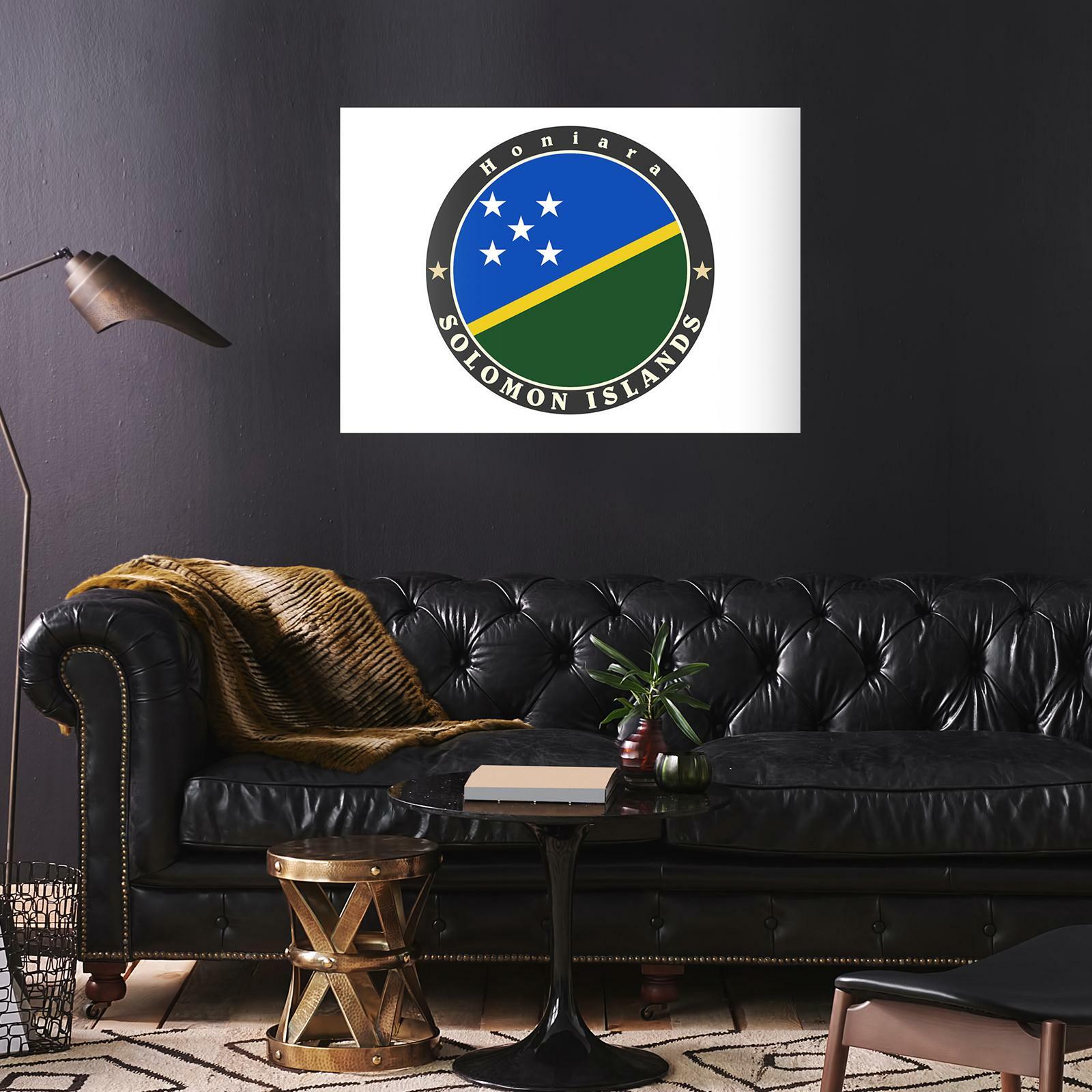 A2 | Solomon Islands Honiara Star Flag Size A2 Poster Print Photo Art ...