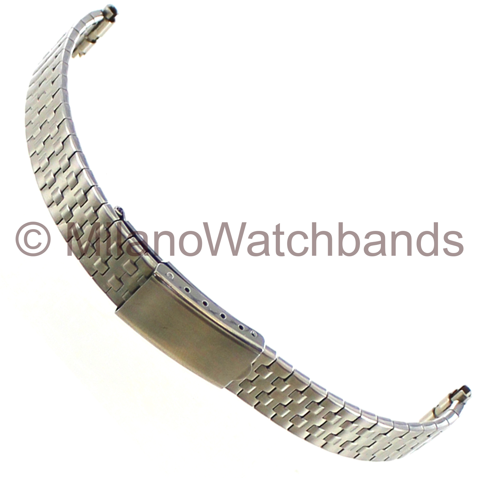 13mm Spiedel Stainless Steel Ladies Flip Open Clasp Watch Band | eBay