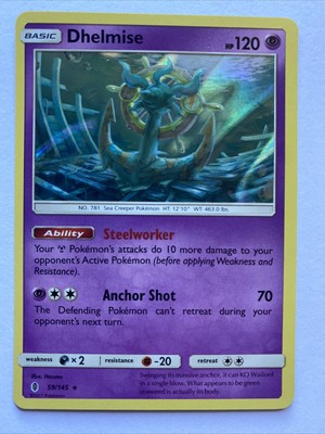 Pokemon Card DHELMISE Holo Rare 59/145 Guardians Rising NM-M | eBay