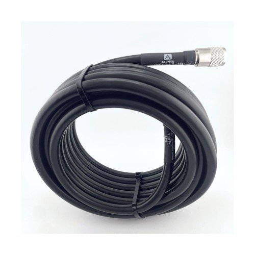 Alpha - 100ft RG8u Coax Cable with AMPHENOL PL259s Attached | eBay