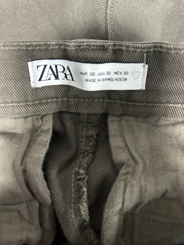 Zara Dark Green Jeans Pants (RN 77302) Size U.S. 30 Denim Wear | eBay