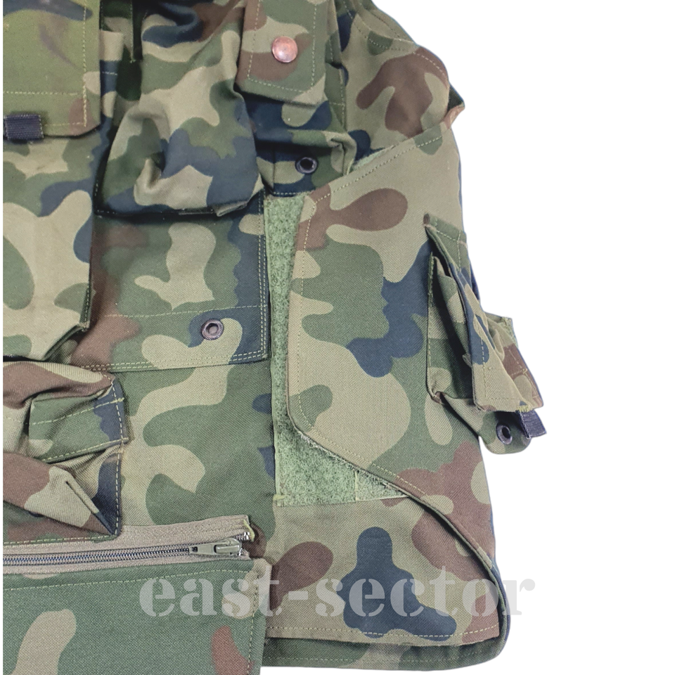 Original Polish Army Tactical Vest Jacket Chest Rig Woodland Camo ...