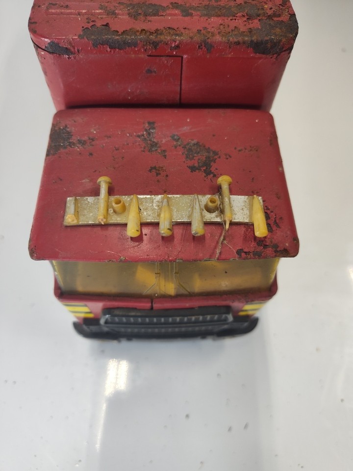 Vintage Nylint RED Sanitation Rear Garbage Truck Sunrise Disposal ...