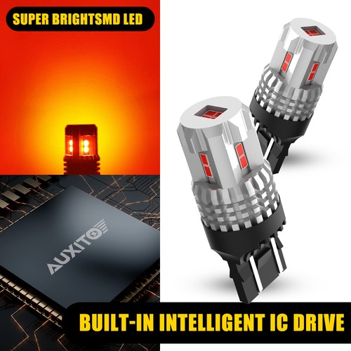 AUXITO CANBUS 7443 7440 7444 T20 W21W 992 Red LED Stop Brake Tail Light ...