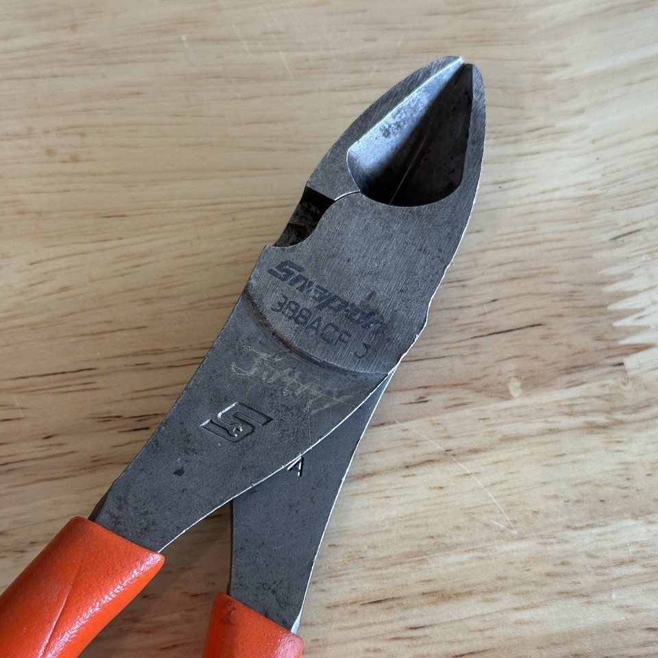 Snap-on Tools USA Diagonal Side Cutters 8" High-Leverage RED Soft Grip ...