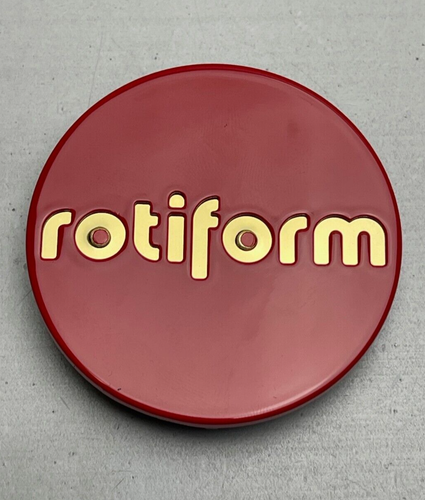 *USED Rotiform Red/Gold Logo Snap In Wheel Center Cap 1003-40 M-1001 | eBay