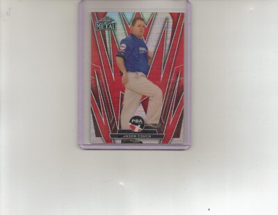 Jason Couch Red Prismatic 2024 Leaf Metal PBA Bowling Card Serial #11/ ...