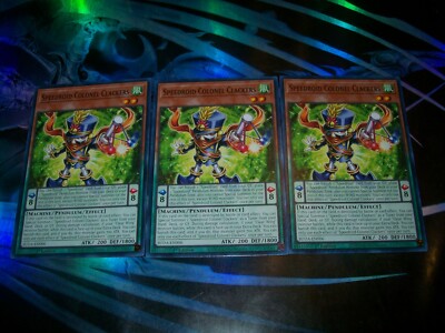 3x Speedroid Colonel Clackers 1st Edition Common SUDA-EN006 Yu-Gi-Oh ...