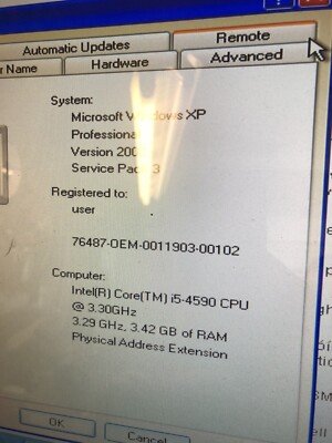 Serial Port Dell Desktop Core i5-4700 3.3GHz 4GB 120ssd Windows XP SP3 ...