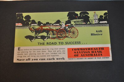 VINTAGE COMMONWEALTH BANK ADVERTISING BLOTTER CBA | eBay Australia