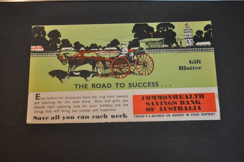 VINTAGE COMMONWEALTH BANK ADVERTISING BLOTTER CBA | eBay Australia