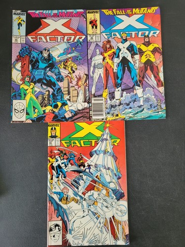 X-FACTOR #25 26 27 (1987) MARVEL COMICS APOCALYPSE! FALL OF THE MUTANTS ...