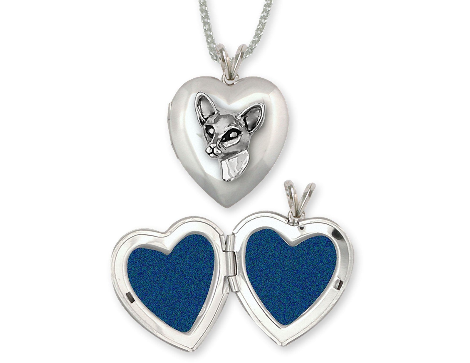 Siamese Cat Jewelry Sterling Silver Handmade Siamese Cat Photo Locket ...