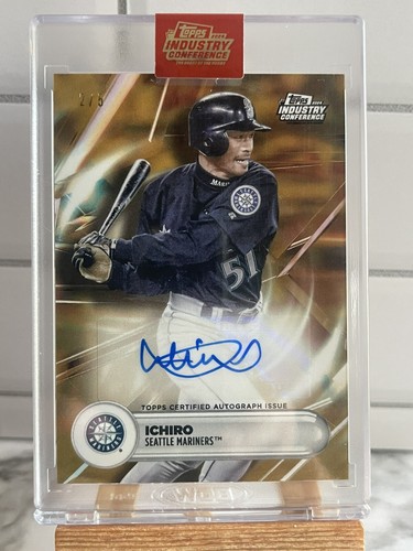 ICHIRO SUZUKI 2024 Topps Industry Conference Gold Auto Autograph 2/5 | eBay