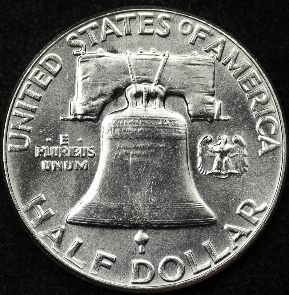 1960-p Franklin Half. 100% Fully Separated Bell Lines. Nice BU ...