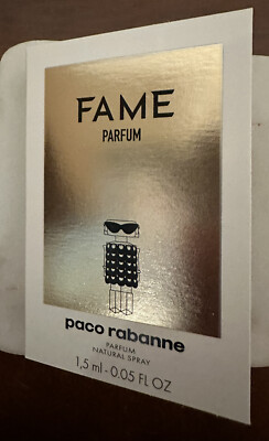 Paco Rabanne Fame PARFUM Sample Spray Vial .05oz, 1.5ml Brand New | eBay