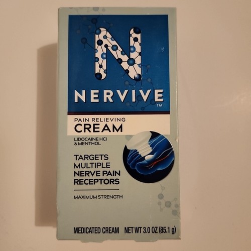 Nervive Pain Relieving Cream 3oz Targets Nerve Pain Receptors Maximum ...