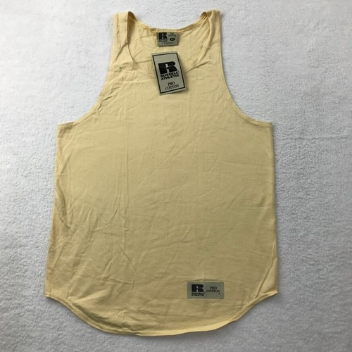 Vintage Russell Athletic Tank Top Shirt Mens M Sleeveless Pro Cotton ...