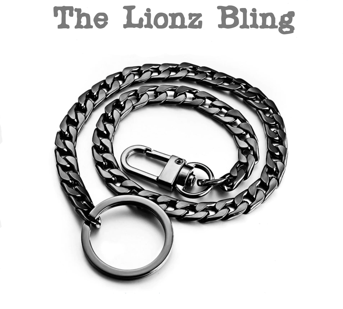 Punk Rock Emo Goth Gun Metal Gray Wallet Chain or Necklace - 16" | eBay