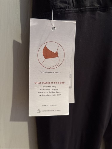 ISABEL CROSSOVER PANEL OVER BELLY MATERNITY CAPRI SIZE XL BUILT IN BACK ...