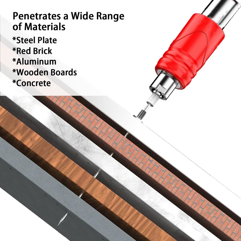 Threaded Manual Steel Nail 100 pcs,Concrete Nail Wall Fastening Tool ...