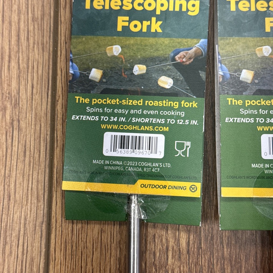 Coghlans Telescoping Fork Extends To 34" Set of 2 Camping Marshmallow ...