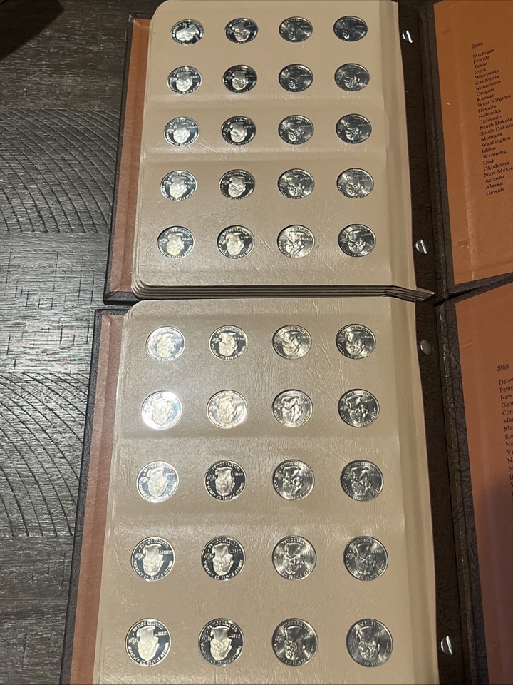 Washington Statehood Quarter Collection Complete BU-Proof, 200 Coins 50 ...