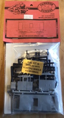 PARKSIDE DUNDAS PC49 LMS 20 Ton GOODS BRAKE Wagon 00 scale Model ...