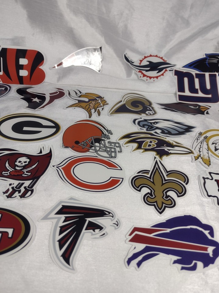NFL Stickers - Team Logos, 1 full set and 2 sets with 3 missing teams ...