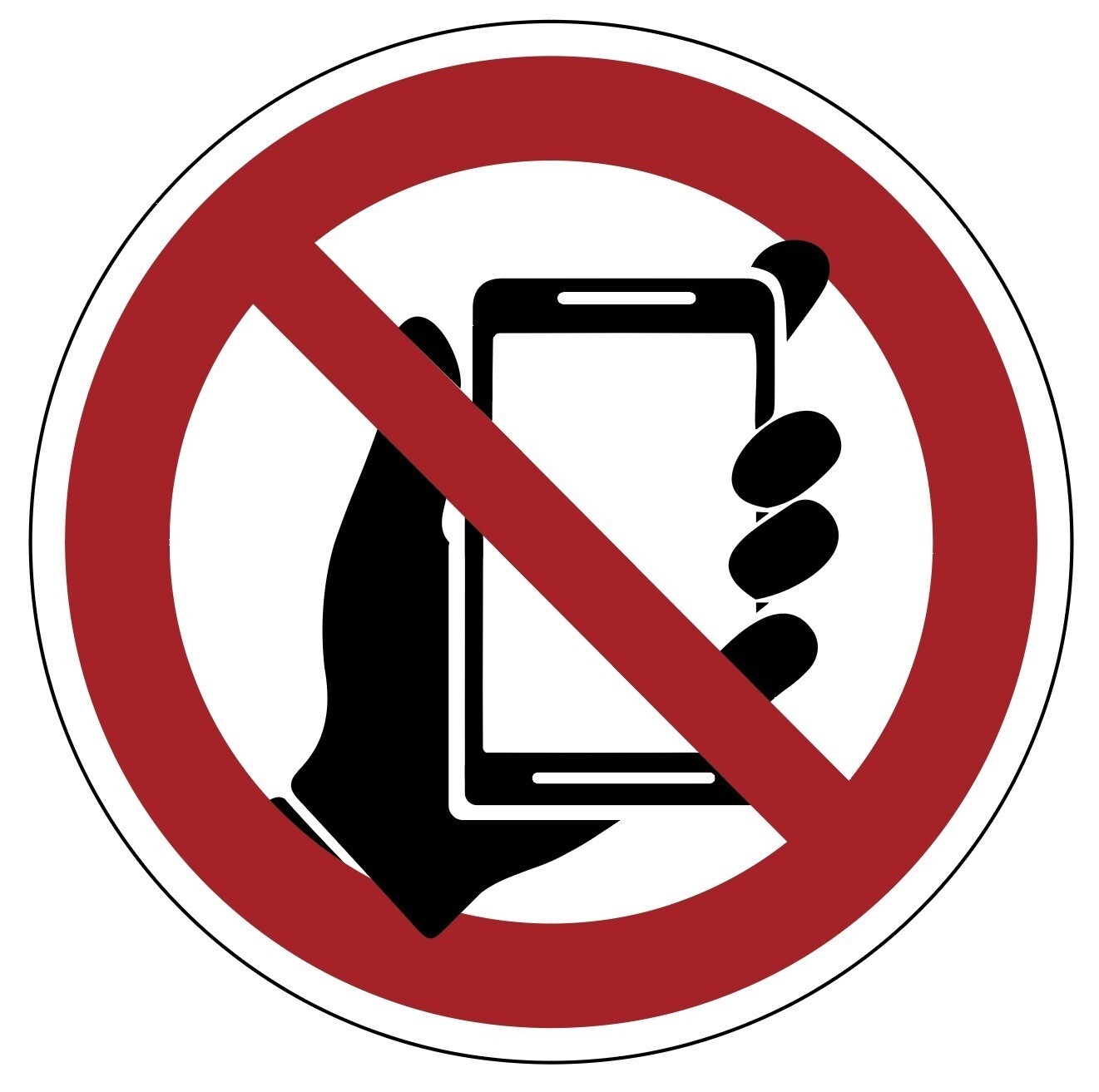 Aufkleber Verbot"Smartphone Handy-Nutzung unerwünscht.." Variante ...