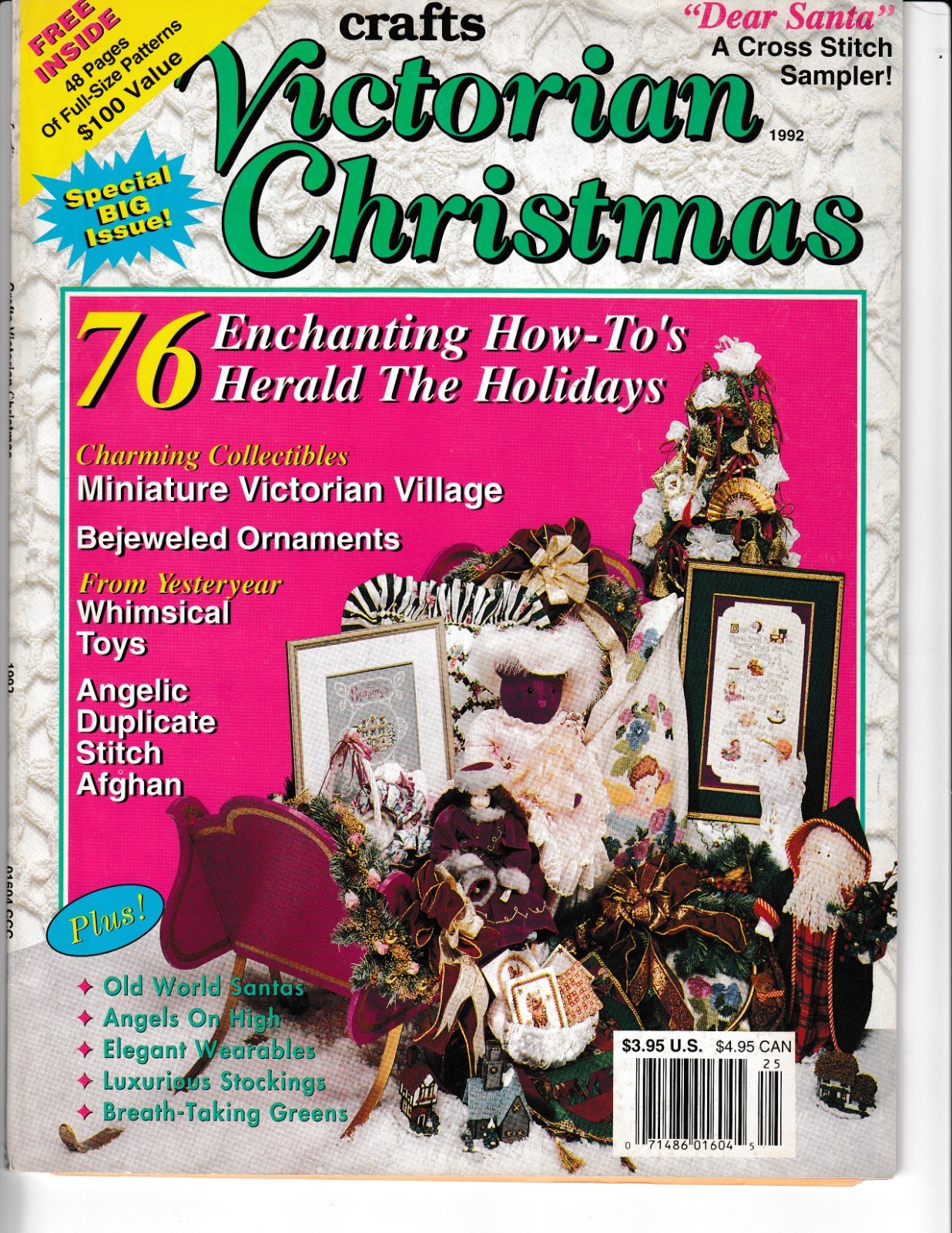 Victorian Christmas Magazine 1992 Crafts | eBay