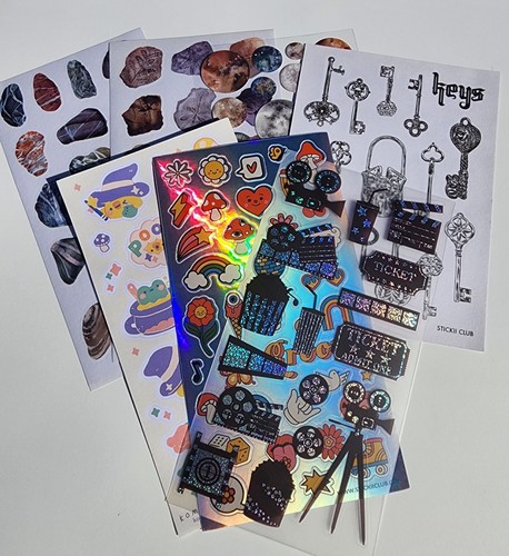 Stickii Club Odds and Ends 2 / Misc. Themed Sticker Pack Stickers! | eBay