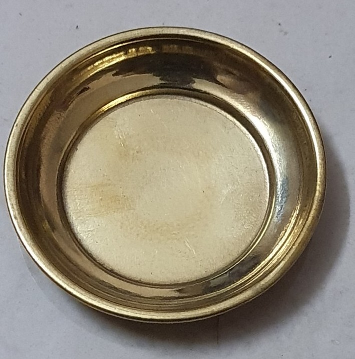 Decorative Small Brass Indian Prasad Plate Katori for Pooja Pooja ...