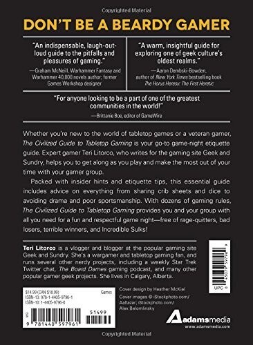 New The Civilized Guide to Tabletop Gaming: Rules Every Gamer Must Live ...