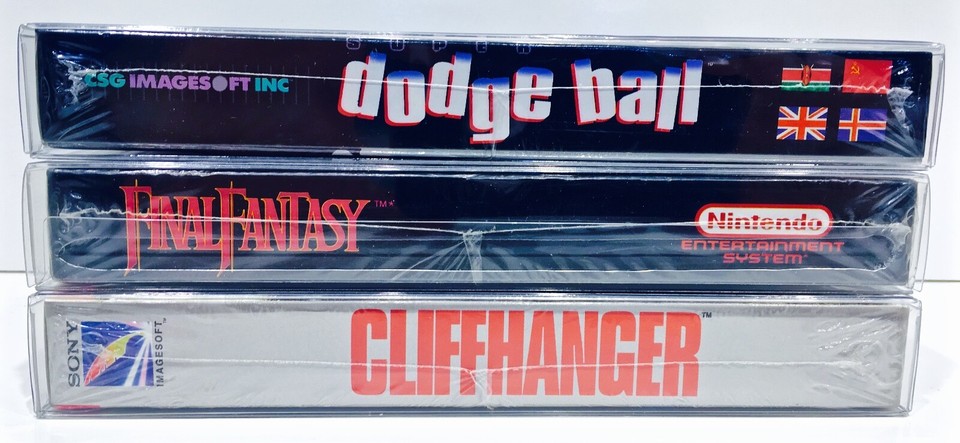 5 Box Protectors for NINTENDO NES Video Game Boxes! Clear Display Cases ...