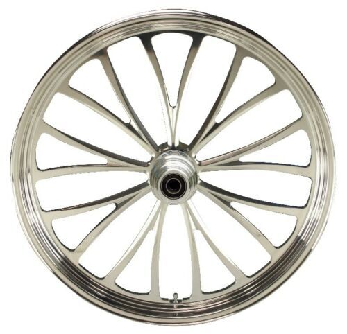 Manhattan Polished CNC 23"x3.5" Front Wheel Custom Harley Softail ...