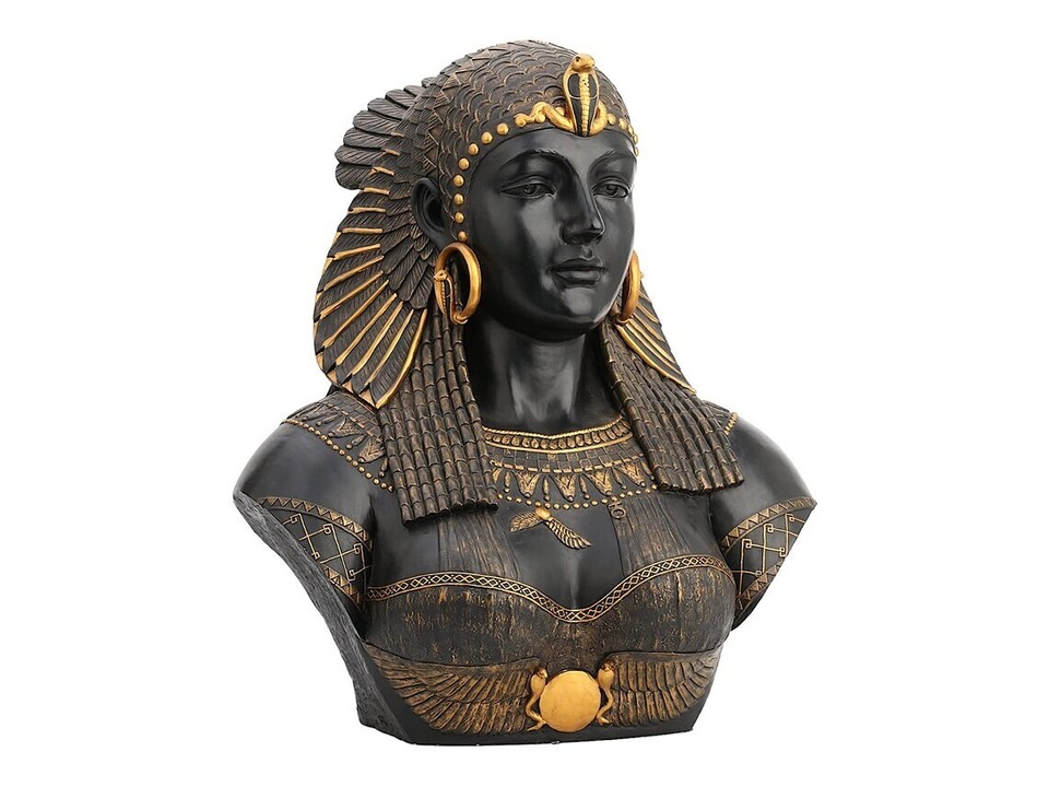 Queen Cleopatra life-size Bust Cold Cast Resin Statue Sculpture ...