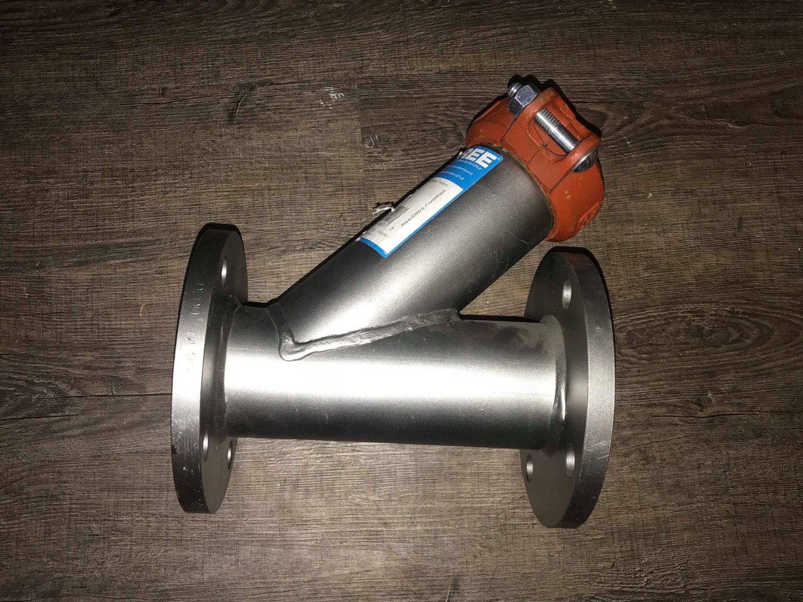 Watts 3" 0821111 Valves 3 77F-SS FLG WYE STRAINER w/ Flanged ...