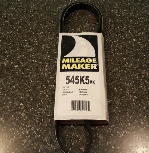 Goodyear Mileage Maker 545K5MK Serpentine Belt K050545 4050545 25 ...