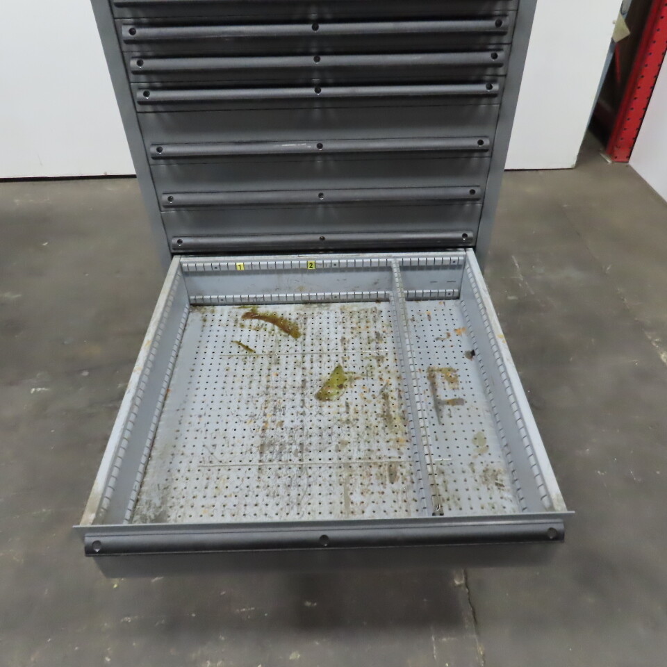 14 Drawer Industrial Small Parts Tool Storage Cabinet 28" x 28" x 54 ...
