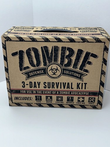 ZOMBIE 3-Day Survival Kit Food Water Lighting Tools Warmth First Aid ...